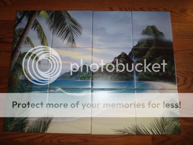 Tropical tile mural | BASS BARN